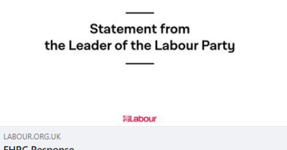 EHRC report statement - Clive Lewis